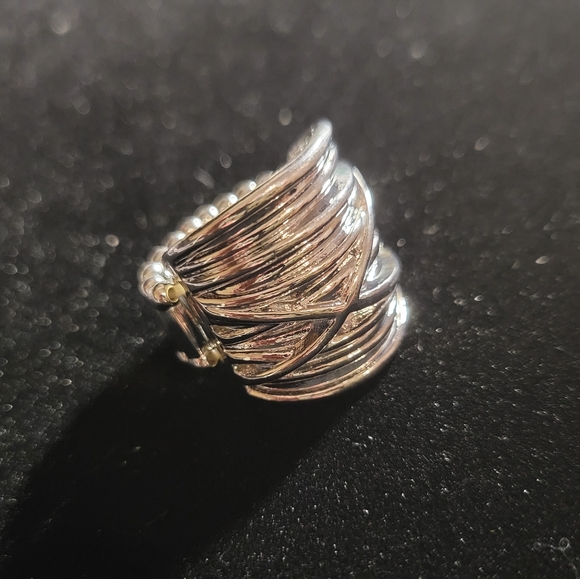 paparazzi | Jewelry | Urban Overlap Silver Ring | Poshmark
